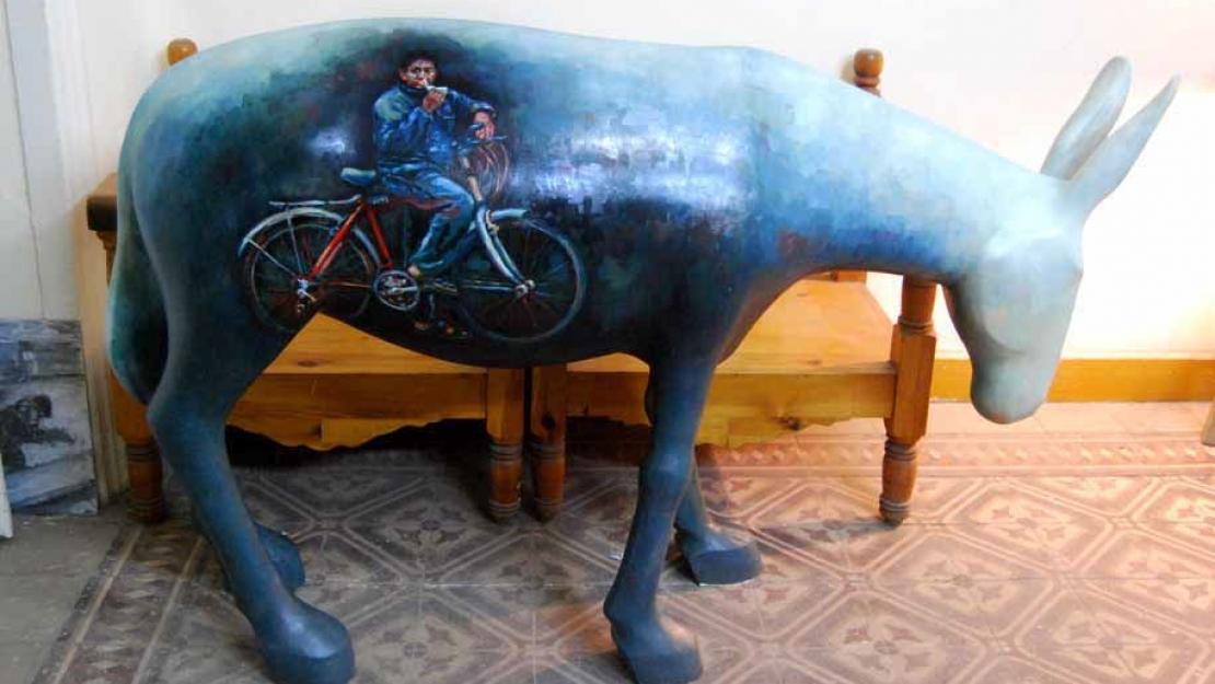 AUC Became the Proud Owner of a Life-Sized "Cairo Peace Donkey" | The ...